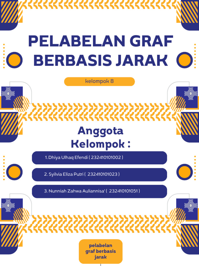 Teori Graf - Pelabelan Graf Berbasis Jarak - Kelompok 8 | PDF | Metode ...