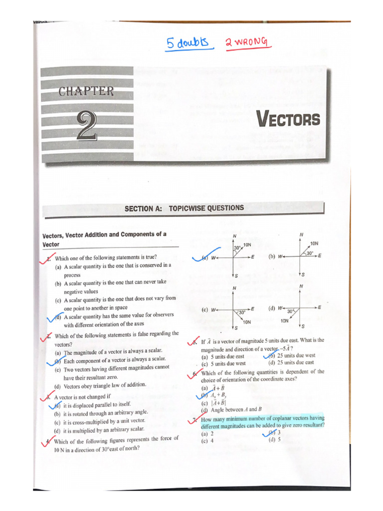 Vectors Assignment | PDF