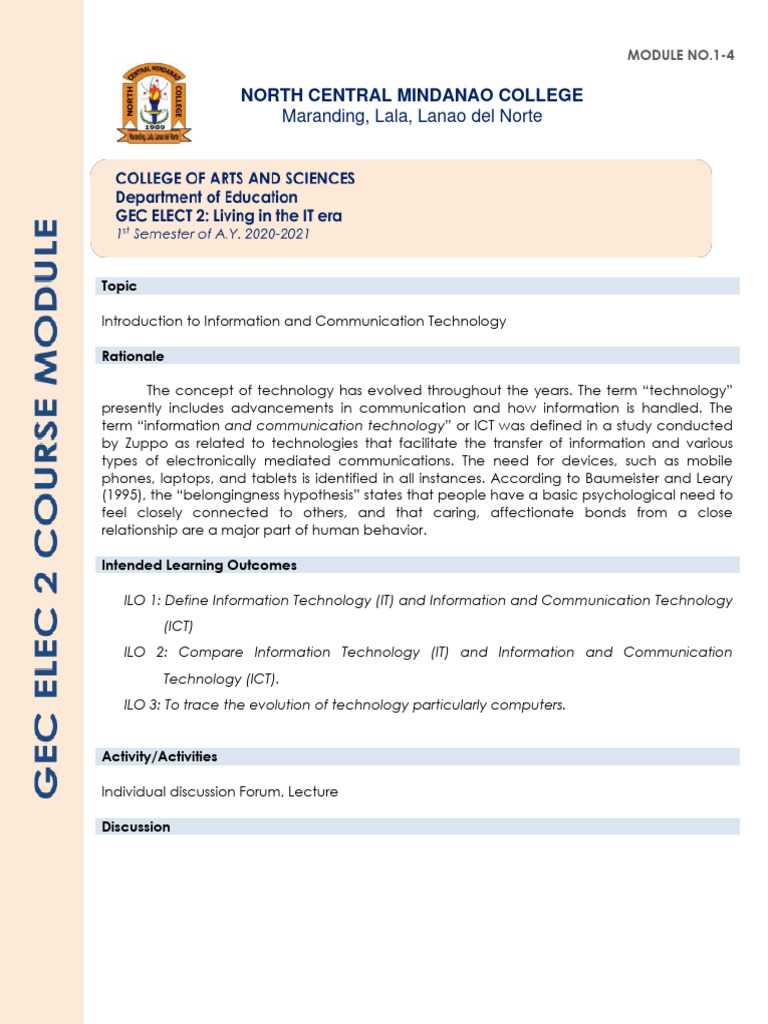 Module 1-4 | PDF | Integrated Circuit | Information And Communications ...
