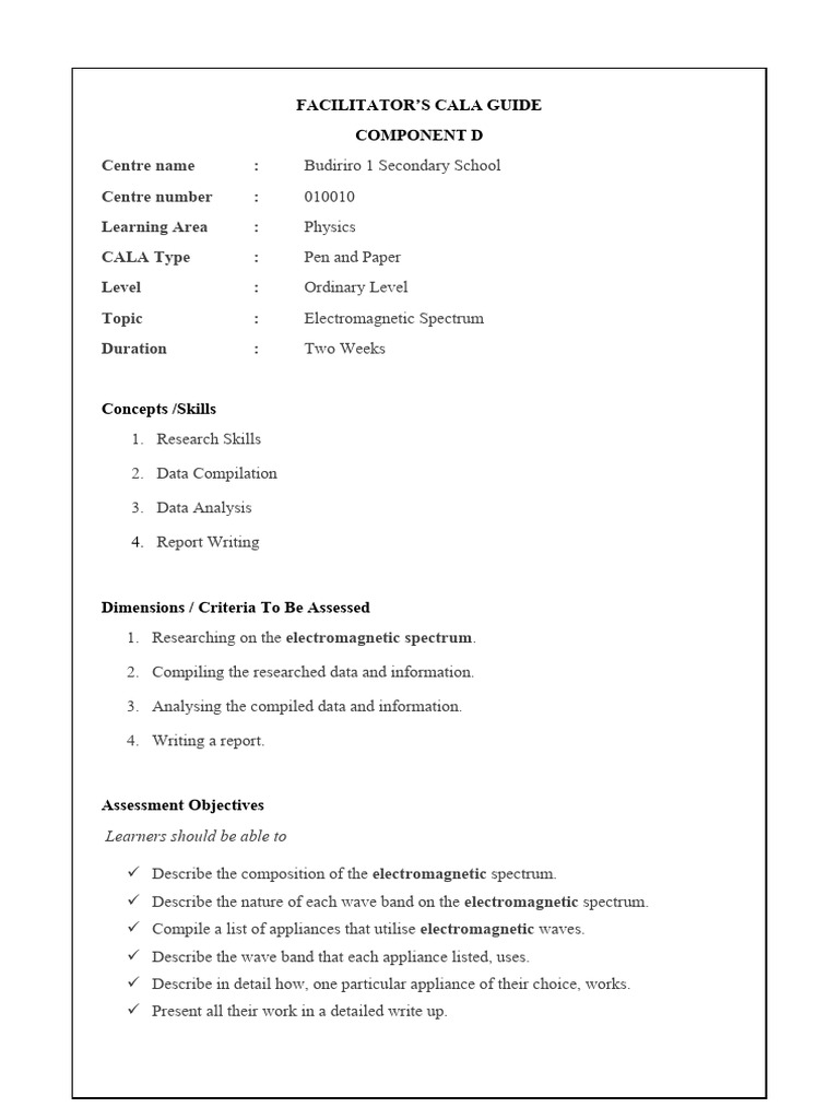 Cala 3 Electromagnetic Spectrum | PDF | Waves | Electromagnetic Spectrum