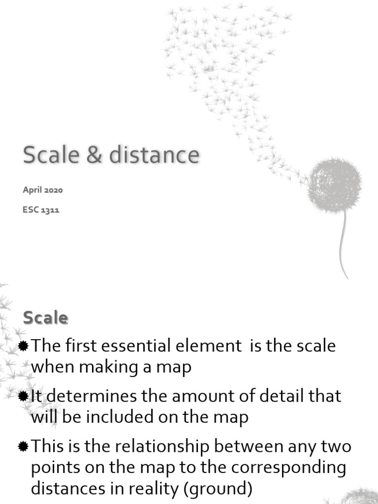 Map Fundamentals Elements Scale Distance April 2020 | PDF | Map ...