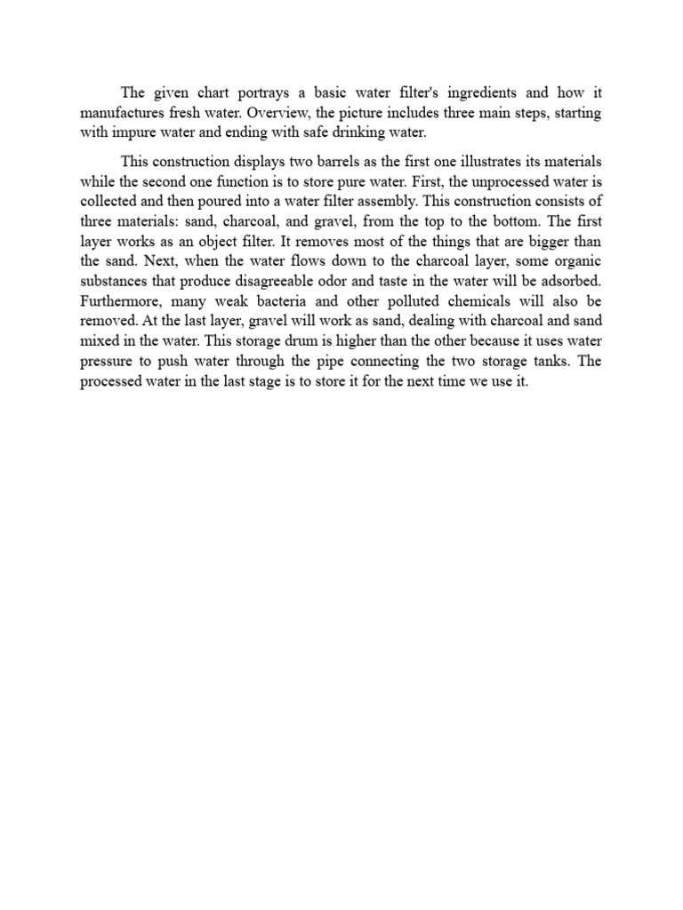 NATHAN - WRITING TASK 1 Water Filter | PDF