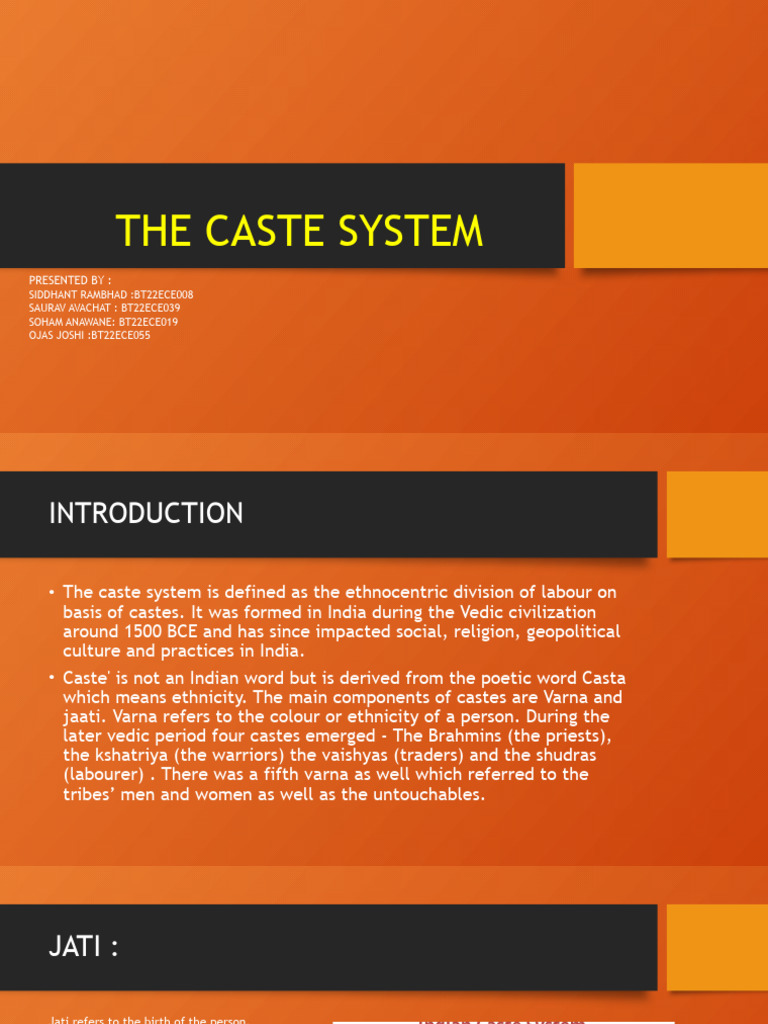 The Caste System | PDF | Caste