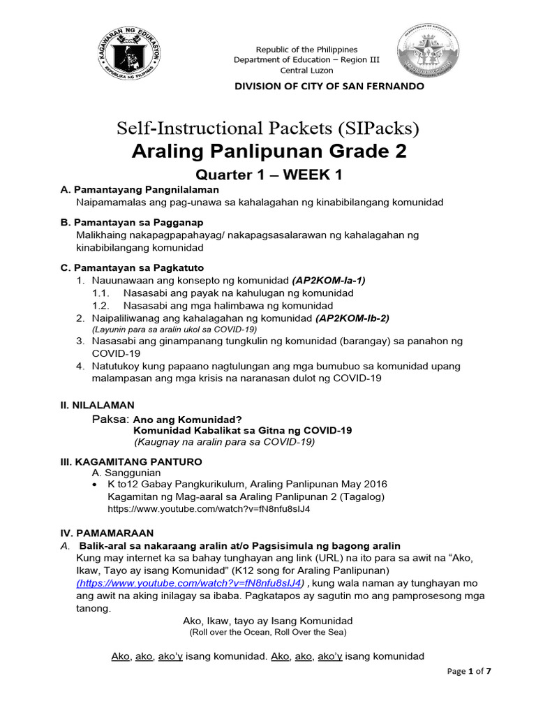 Q1 - AP2 - Week 1 | PDF