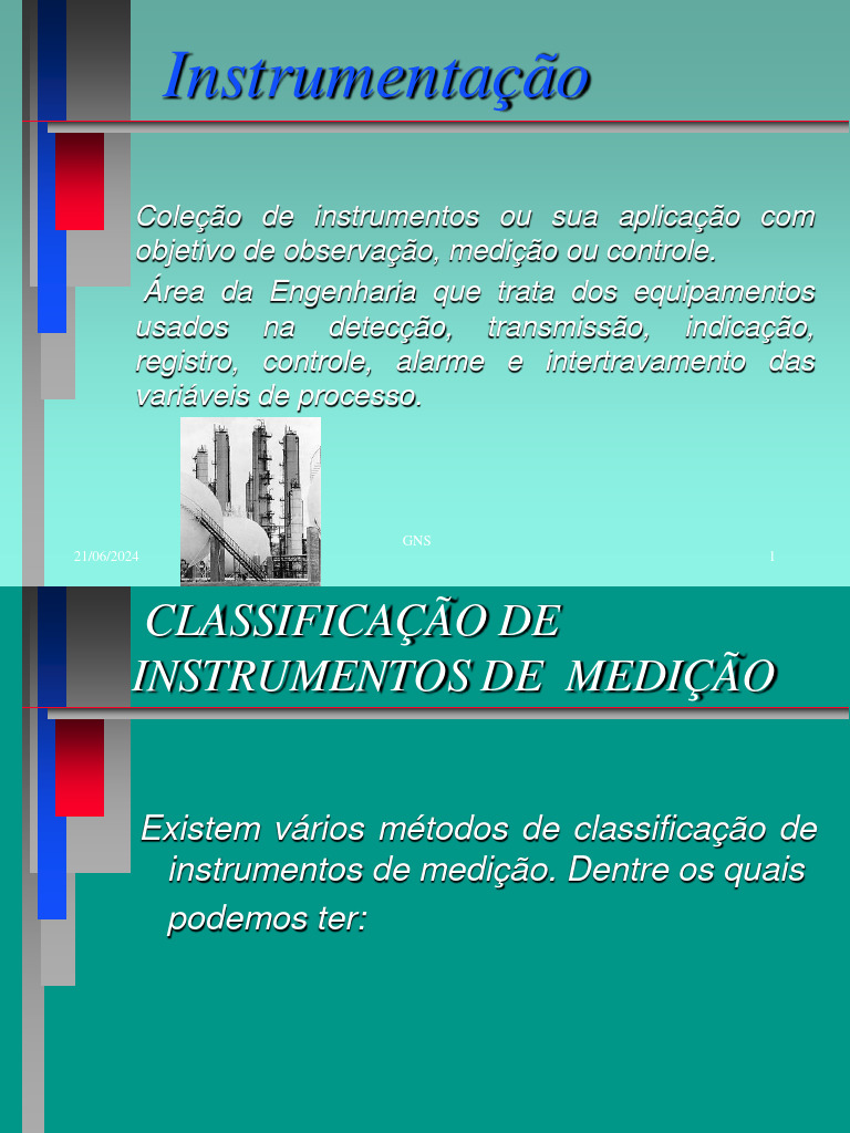Curso Basico de Instrumentação INTRODUÇAO - 104534 | PDF | Engenharia ...