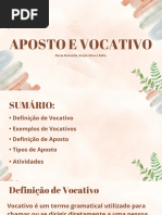 Aposto - o Que É, Tipos, Exemplos e Exercícios | PDF