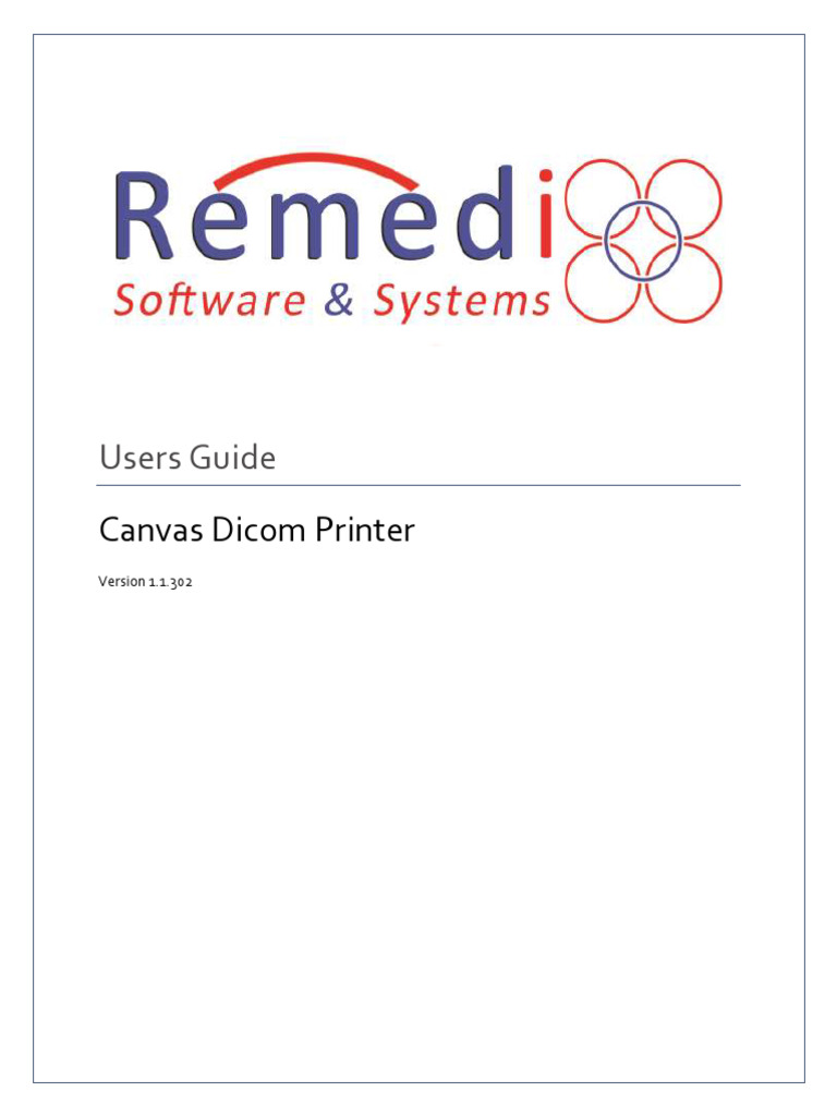 Canvas Dicom Printer - Users Guide | PDF | Computer File | Printer ...