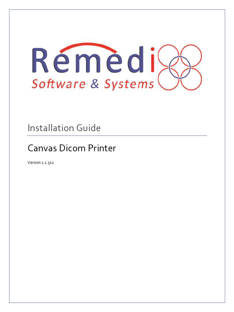 Canvas Dicom Printer - Installation Guide | PDF | Installation (Computer Programs) | Printer ...