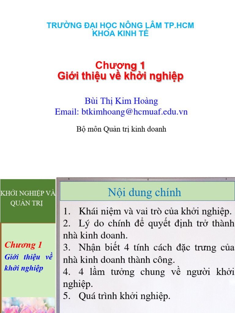 Gioi Thieu Khoi Nghiep - 2024 | PDF