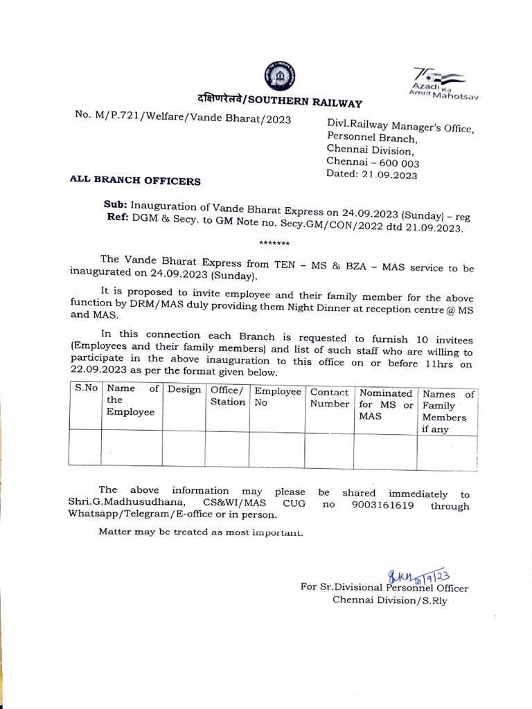 Vande Bharat Inauguration Function | PDF