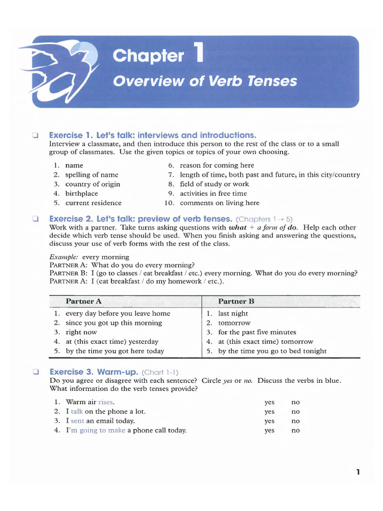 Overview of Verb Tenses | PDF | Consonant | Syllable