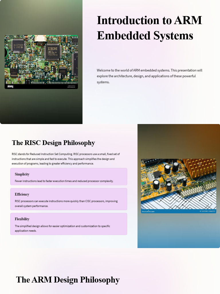 Introduction To ARM Embedded Systems | PDF | Embedded System | Central Processing Unit