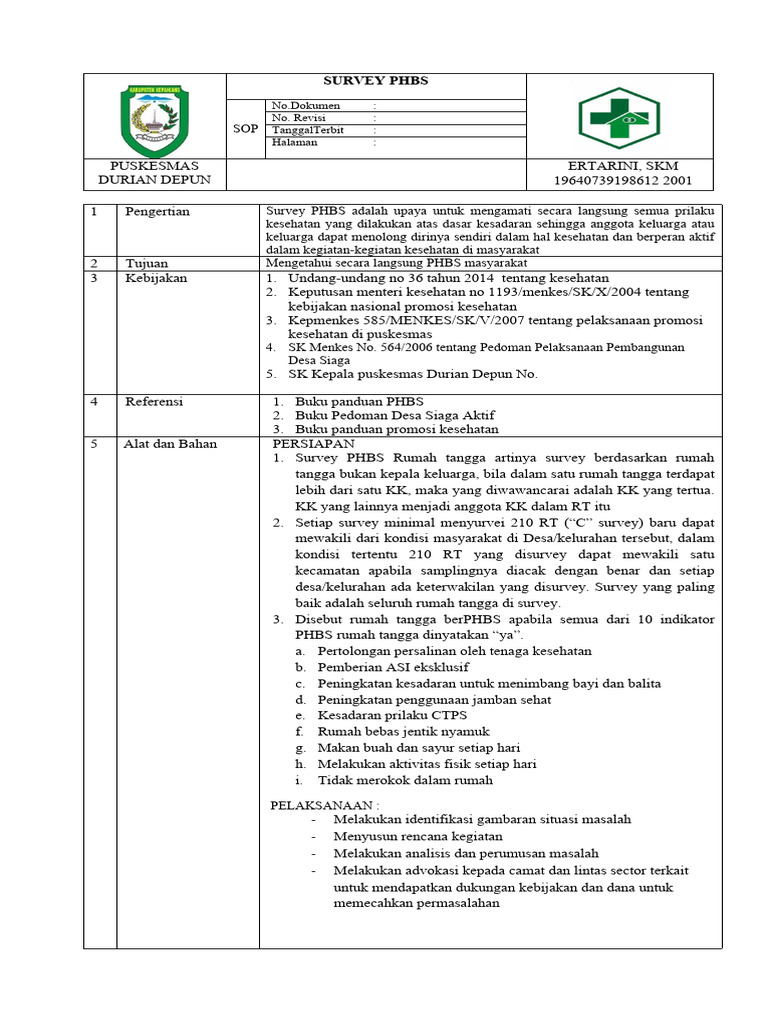 SOP Inspeksi SAB | PDF