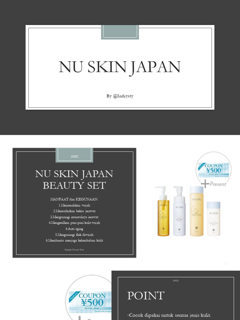 NU SKIN Japan: Beauty Set & Sunright | PDF | Kesehatan Holistik