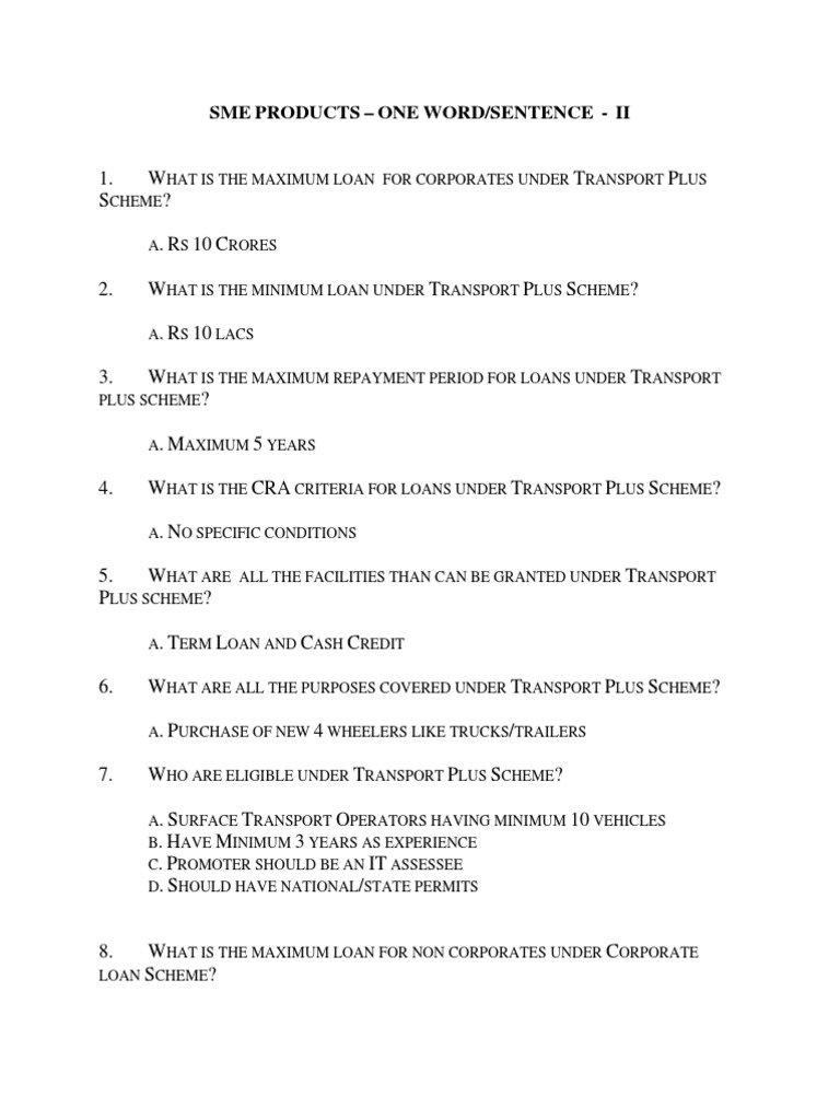 Comprehensive Guide to SME Loan Schemes | PDF | Loans | Credit (Finance)