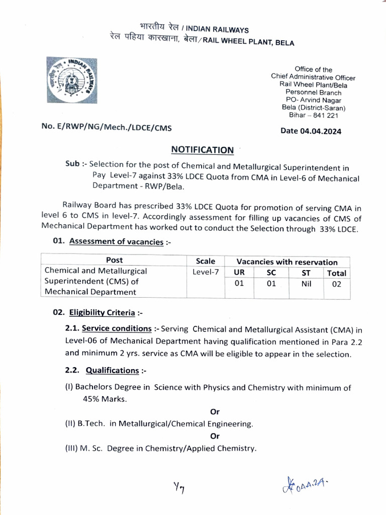 Cms Ldce Notification Pdf Foundry Nondestructive Testing