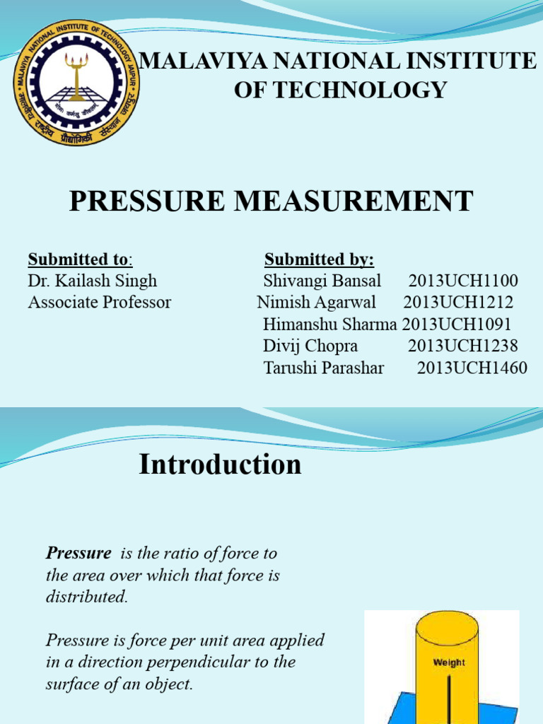Pressure Measurement | PDF | Pressure Measurement | Pressure