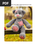 Liam Conejo Amigurumi Patron Gratis PDF | PDF | Amigurumi | Tejidos