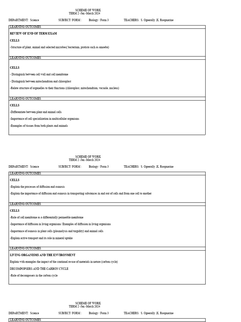 Sow T2 F3 Bio | PDF | Cell (Biology) | Biology