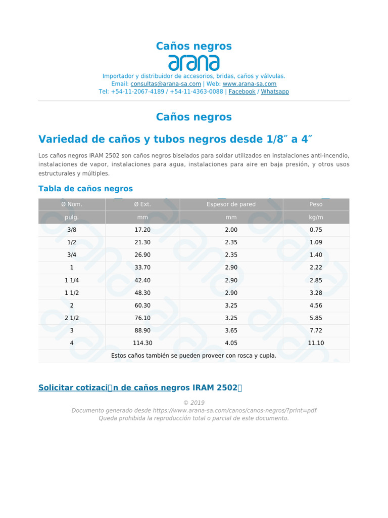 Iram 2502 Tabla | PDF