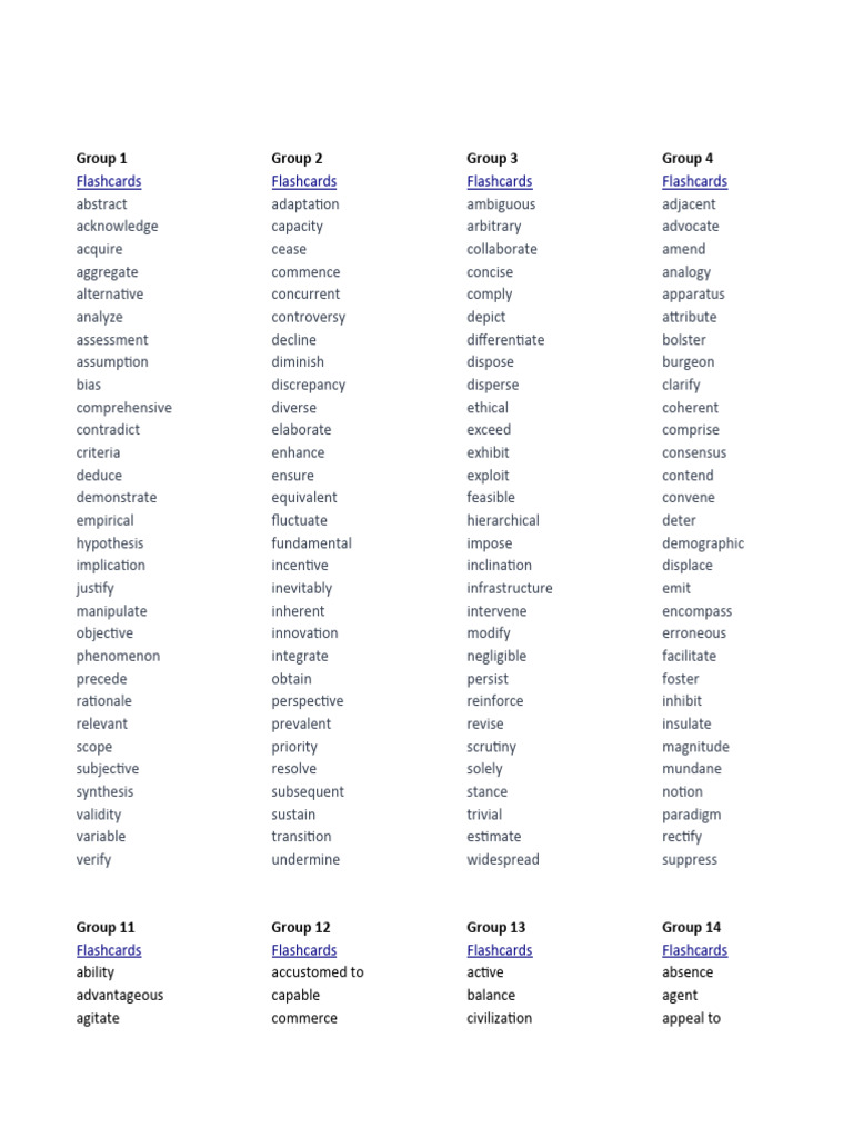 Greg Mat TOEFL Word List | PDF
