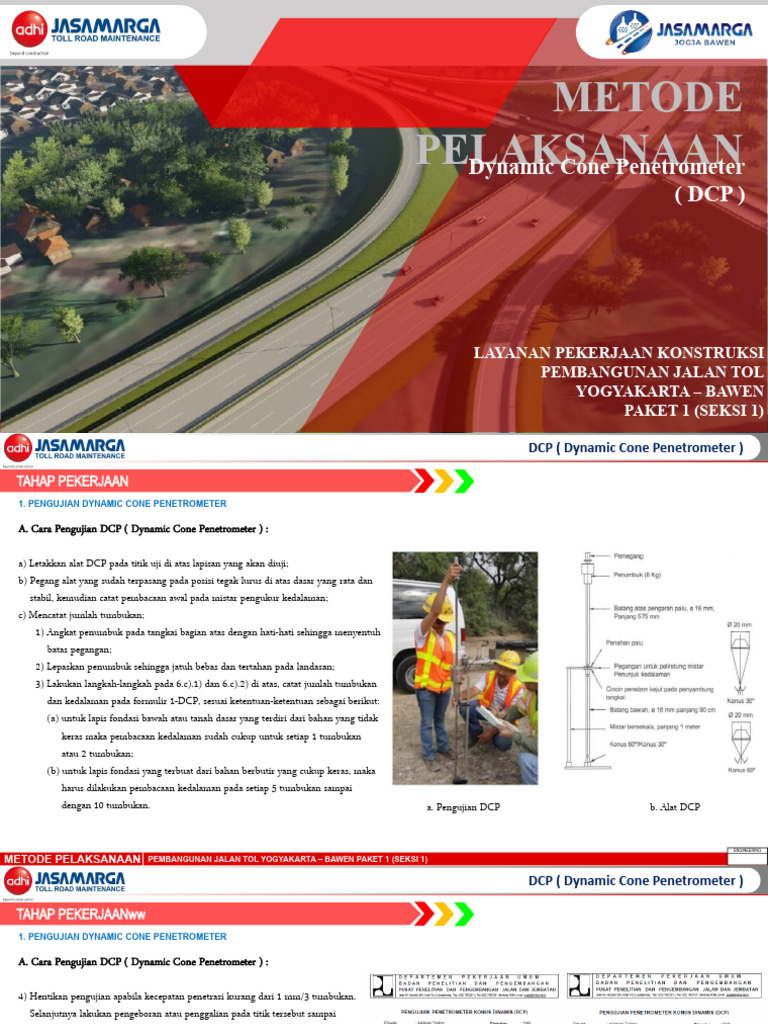 Metode Uji DCP untuk Jalan Tol Yogyakarta | PDF