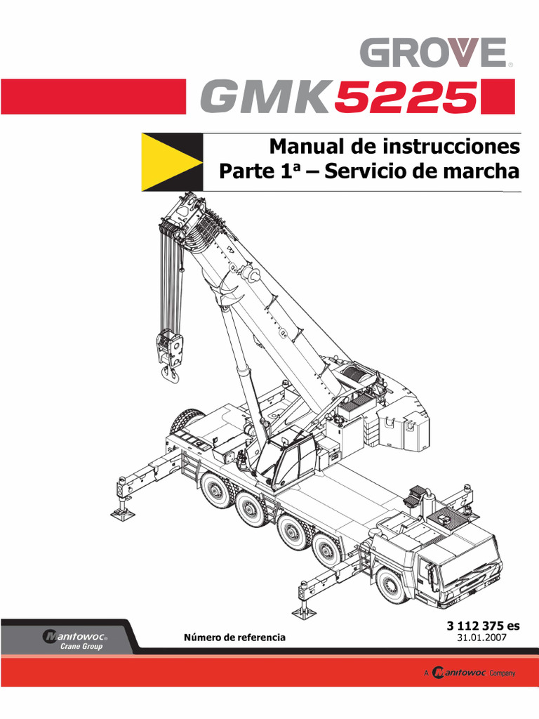 Evidencia Manual Operario Grua GMK5225 | PDF | Tap (Válvula) | Fusible ...