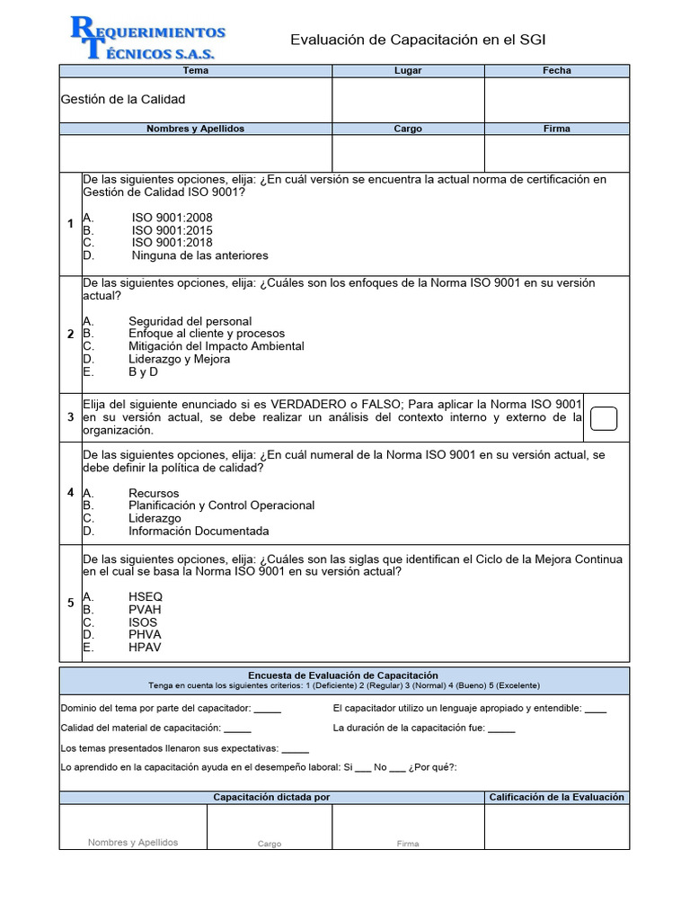 Gestión Calidad | PDF | Sistema de manejo de calidad | Business
