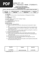 Declaration Letter - Product Shelf Life | PDF