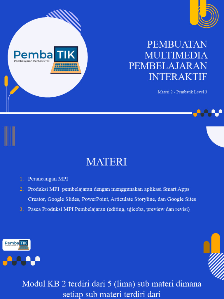 Modul 11 KB 2 Pengembangan Multimedia Pembelajaran Interaktif | PDF