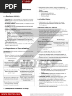 Cie Igcse Businessstudies 0450 v1 Znotes | PDF | Franchising | Employment