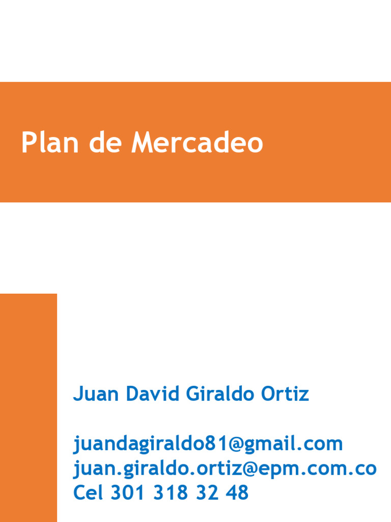 Plan de MKT | PDF | Marketing | Marca