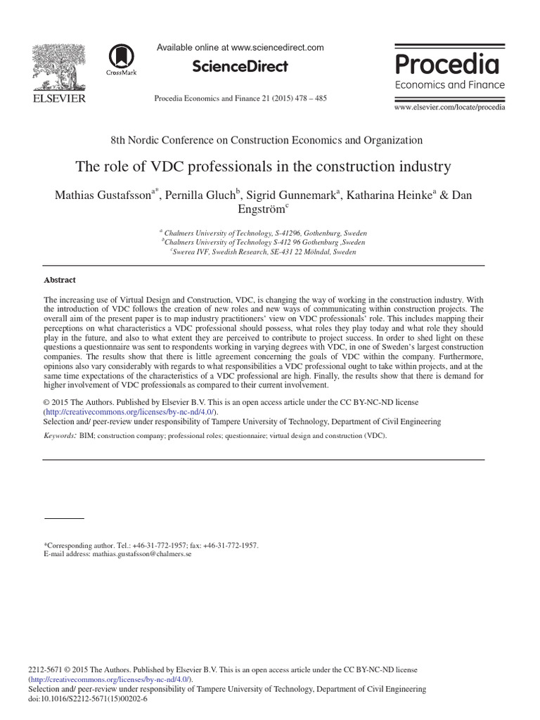 VDC Professionals | PDF | Building Information Modeling | Expert