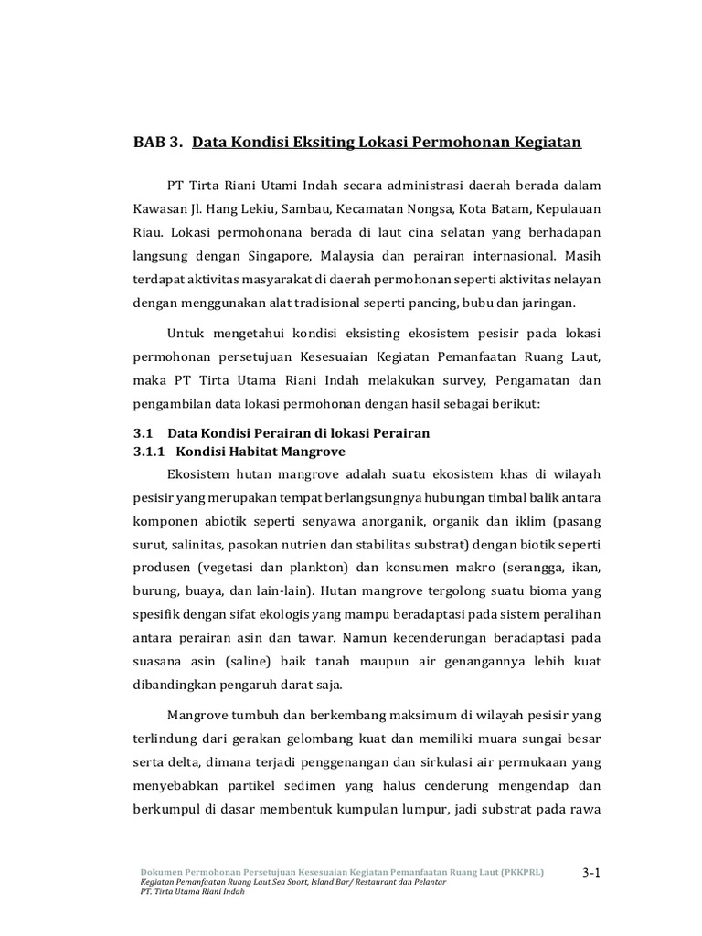 Data Ekosistem Terumbu Karang, Lamun, Turi Beach | PDF