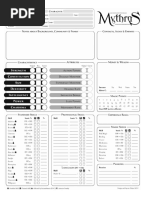 Vampire Revised Quickstart Sheet | PDF