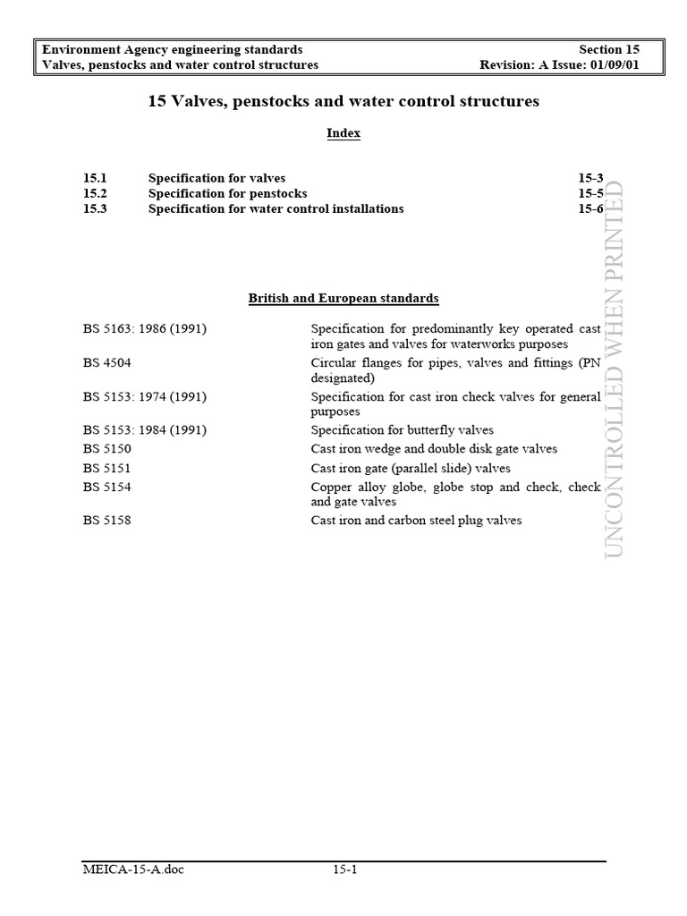 Meica 15 A | PDF | Valve | Actuator