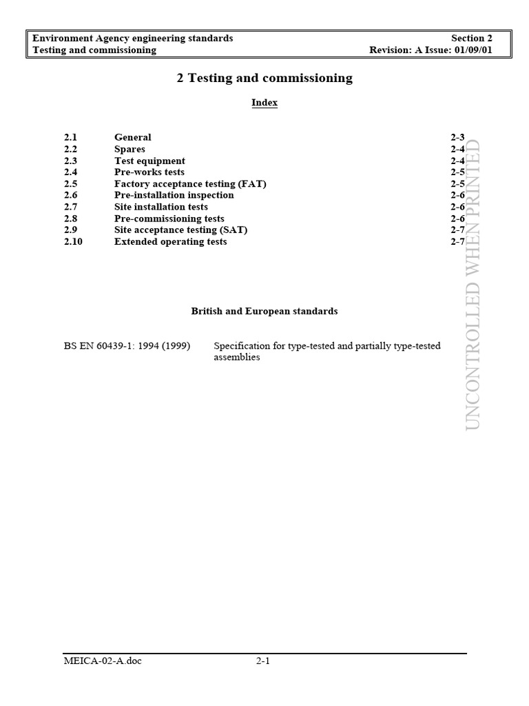 MEICA-02-A | PDF | Specification (Technical Standard) | Calibration