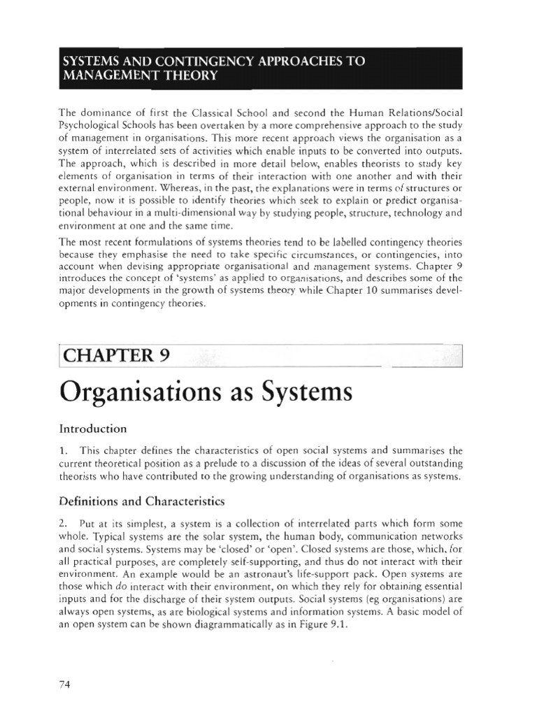 Management Theory and Practice Gerald A. Cole - CH9 | PDF | System | Cybernetics