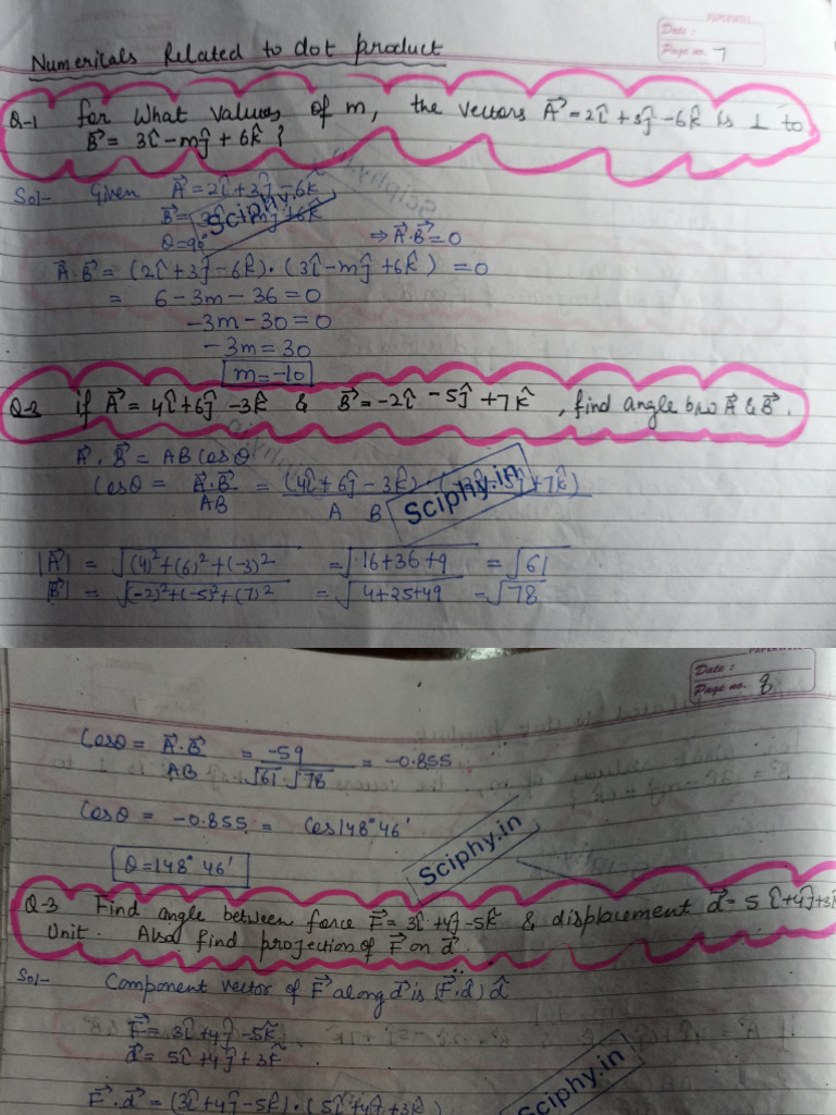 Imp Numerical of Motion in A Plane | PDF