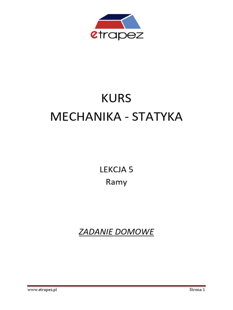 Zadanie Domowe Lekcja 5 | PDF