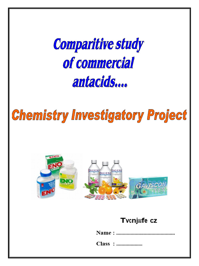 Comparitive Study of Commercial Antacids - 1487 | PDF | Stomach | Acid