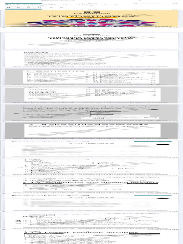 Cambridge Maths WBgrade 7 PDF Multiplication Infographics 2 | PDF ...