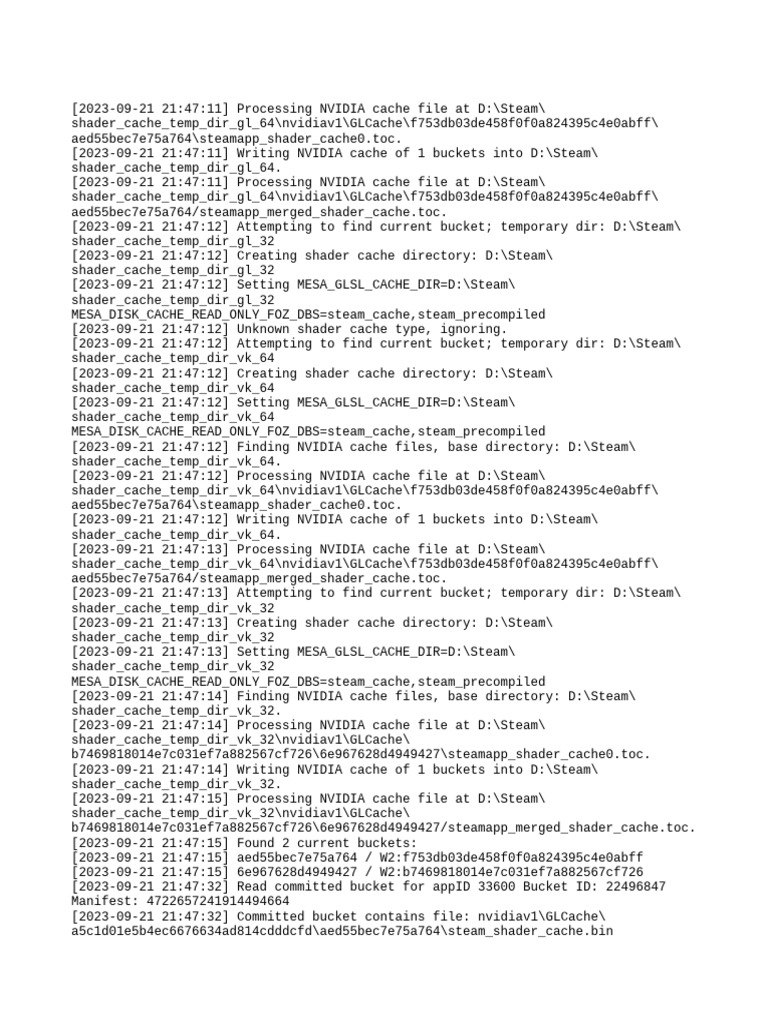 Shader Log - Previous | PDF | Directory (Computing) | Shader