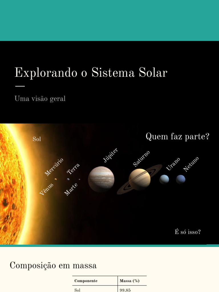 Explorando o Sistema Solar | PDF | Sol | Sistema Solar