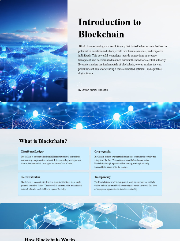 Introduction To Blockchain Pdf Cryptocurrency Computing
