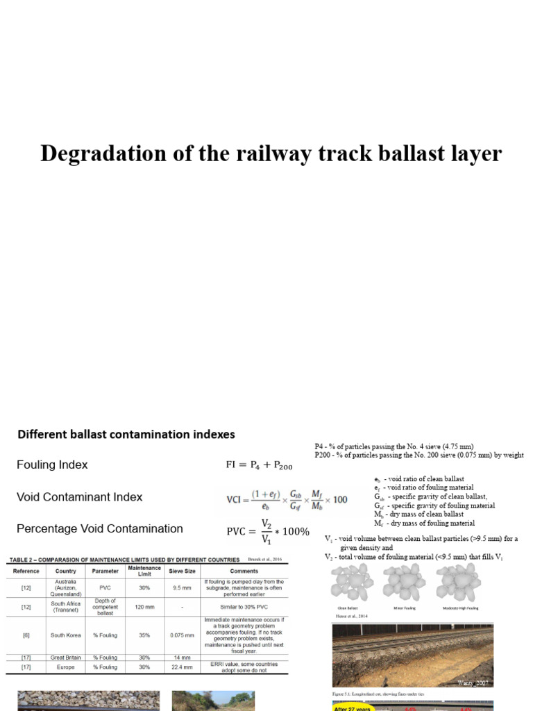 TP07-Degradation of The Railway Track Ballast Layer - 2022-2023 | PDF