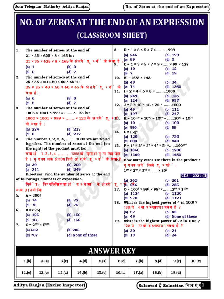 Arithmatic | PDF | Division (Mathematics) | Numbers