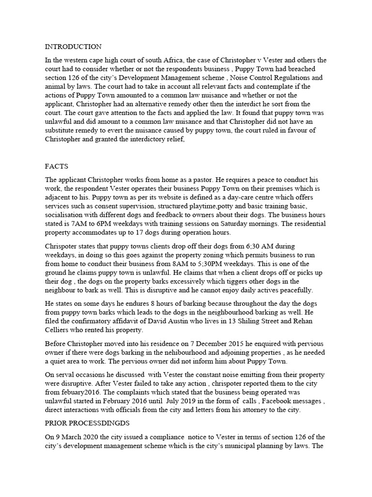 Foundations 3 Pdf Nuisance Legal Remedy