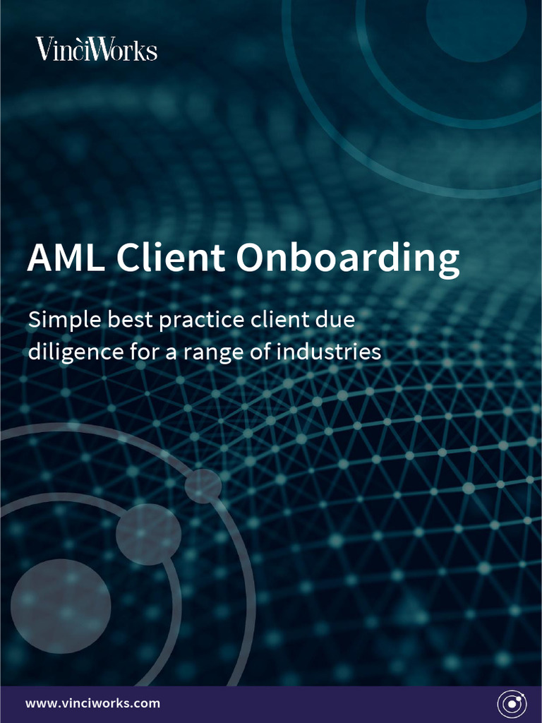AML Client Onboarding Best Practices | PDF | Computing | Information ...