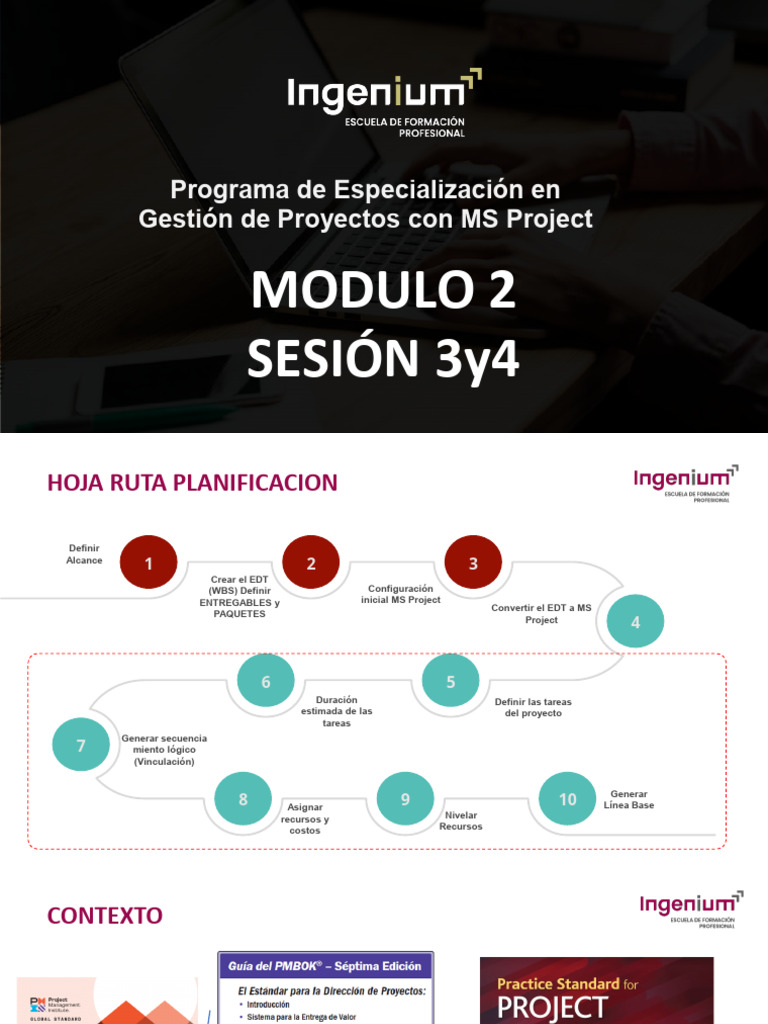 Programa de Sesión MS Project | PDF | Software | Planificación